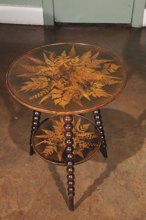 Fernware Table with Bobbin Spool Legs from Mauchline, Scotland at ...