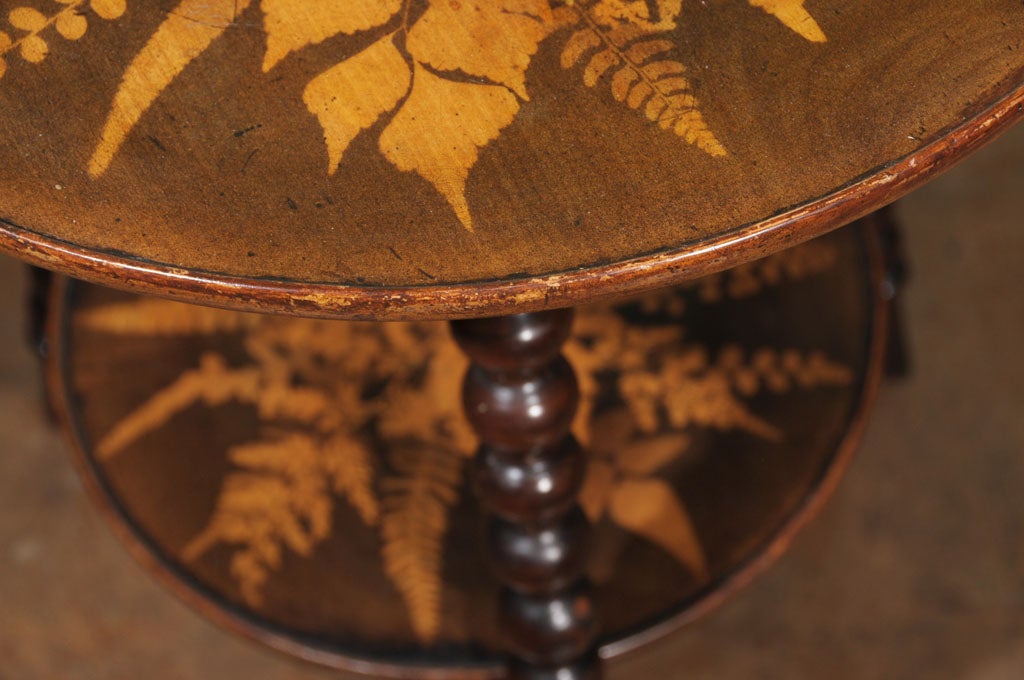 Fernware Table with Bobbin Spool Legs from Mauchline, Scotland at ...