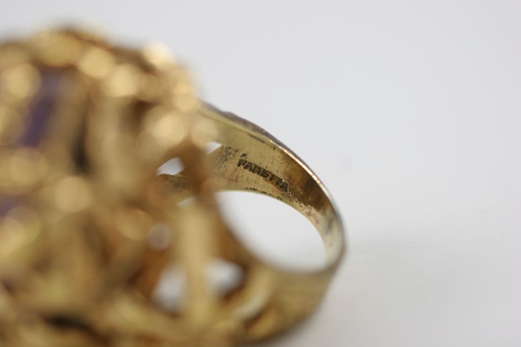 Panetta Amethyst Cluster Ring For Sale at 1stDibs | panetta ring ...