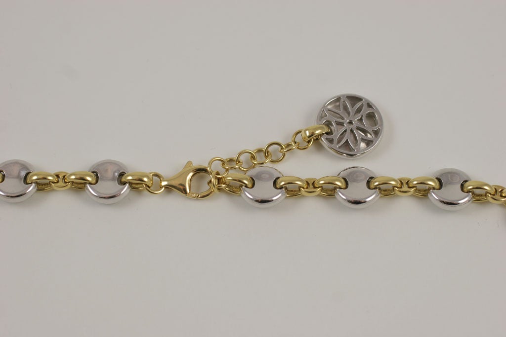 Diamond Disc Necklace For Sale at 1stDibs