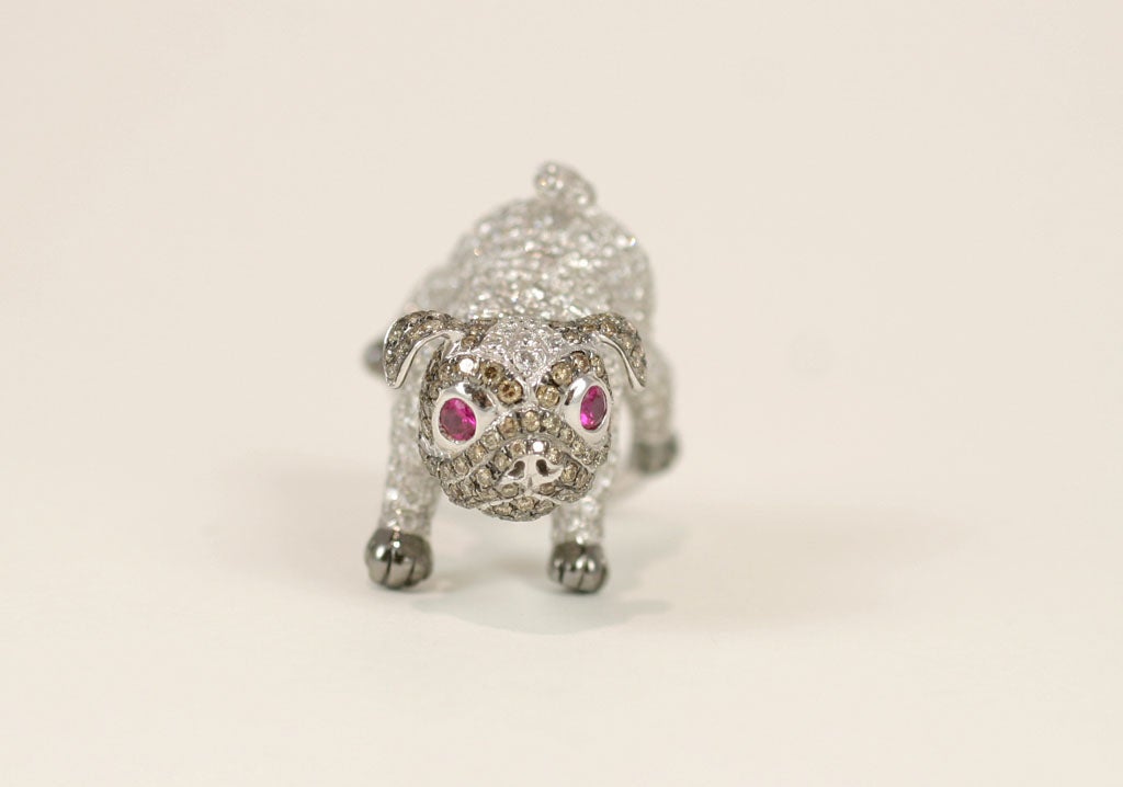 Pug Dog Cocktail Ring For Sale at 1stDibs | pug rings, pug cognac ...