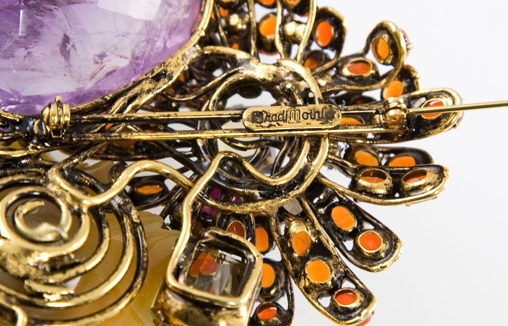 Iradj Moini Stunning Floral Brooch at 1stDibs