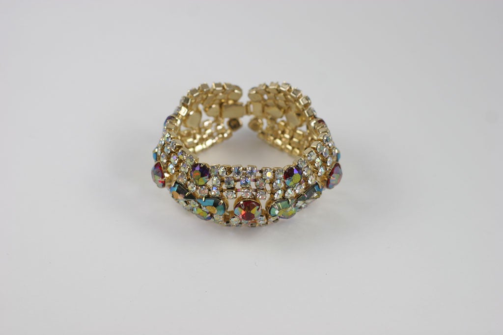 Stunning Rhinestone Bracelet at 1stDibs