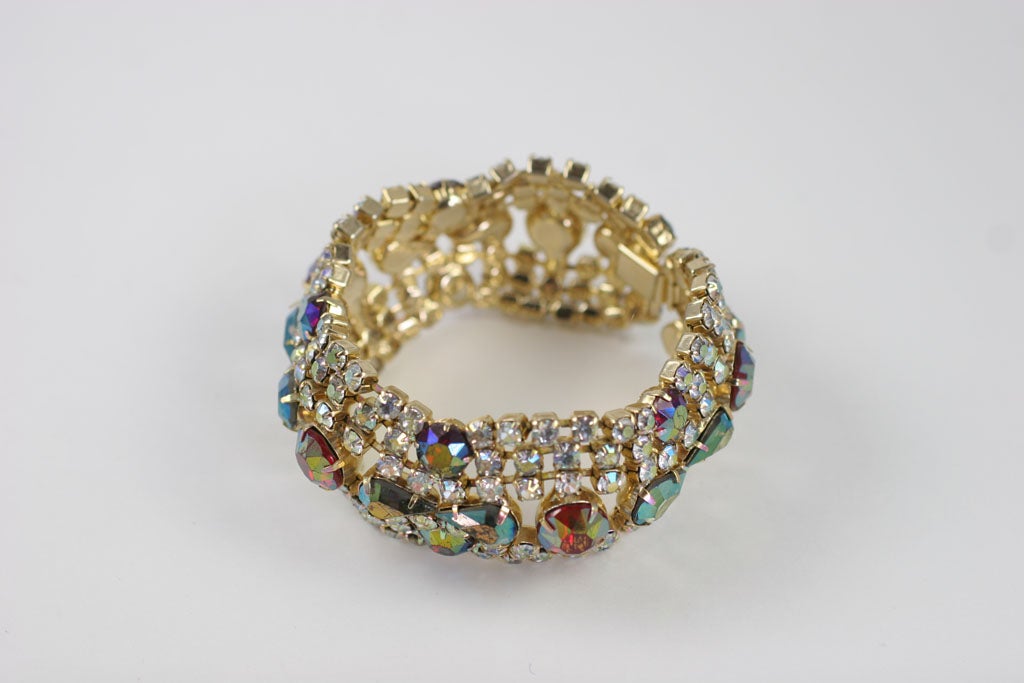 Stunning Rhinestone Bracelet at 1stDibs