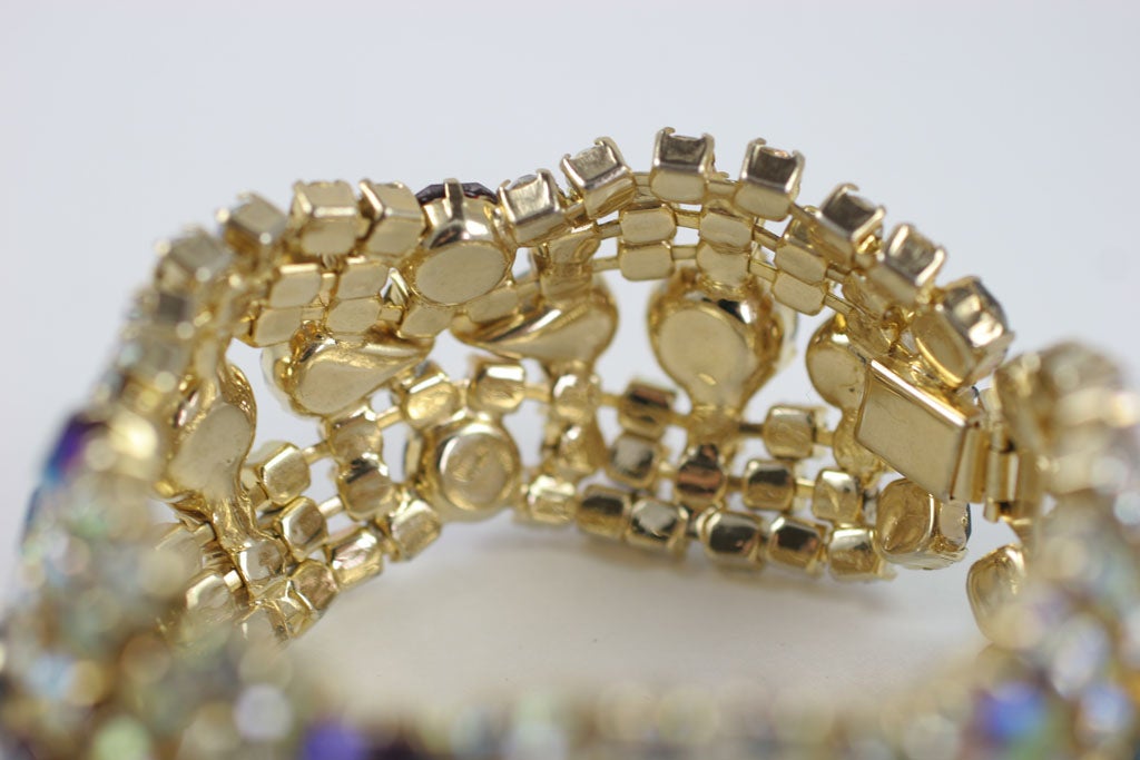 Stunning Rhinestone Bracelet at 1stDibs