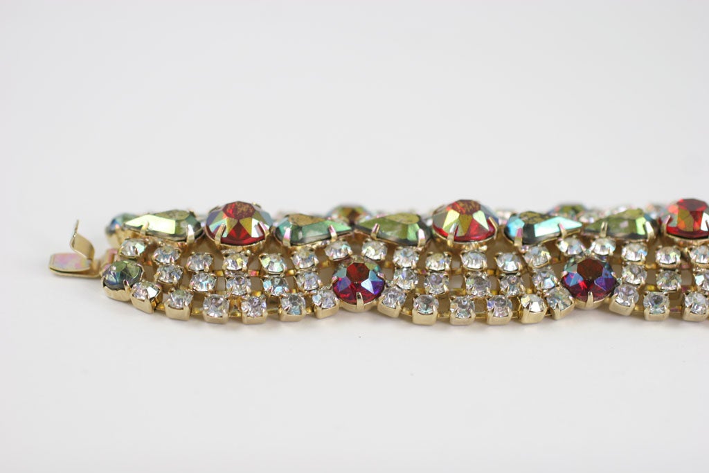 Stunning Rhinestone Bracelet at 1stDibs