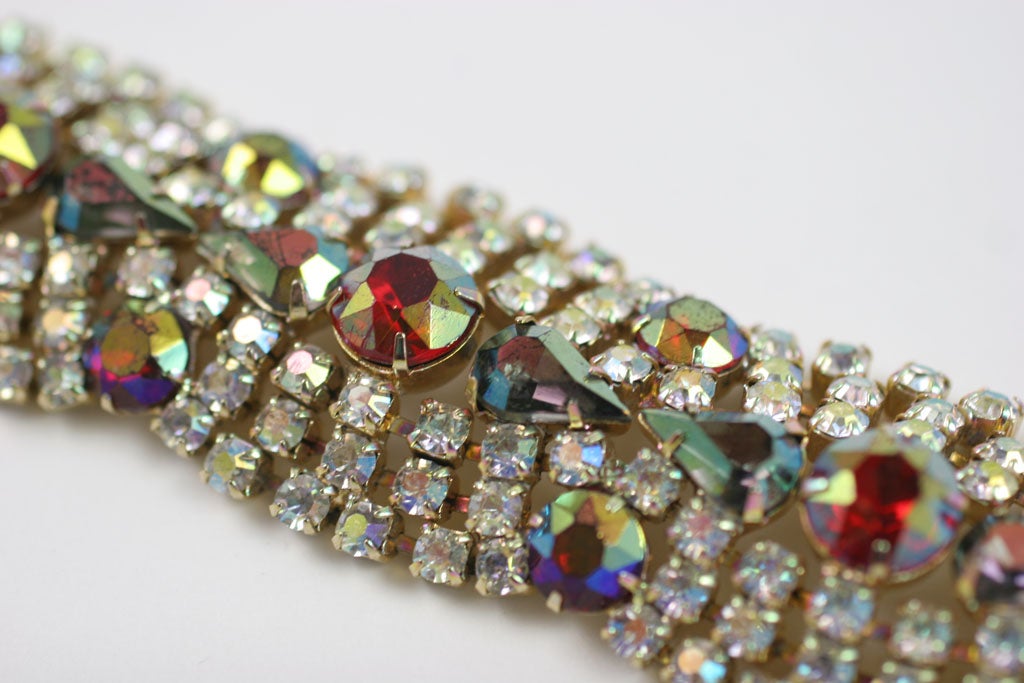 Stunning Rhinestone Bracelet at 1stDibs
