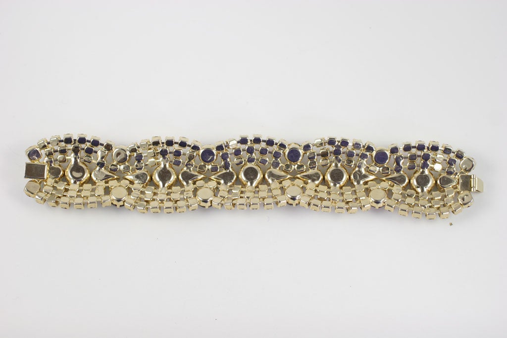 Stunning Rhinestone Bracelet at 1stDibs