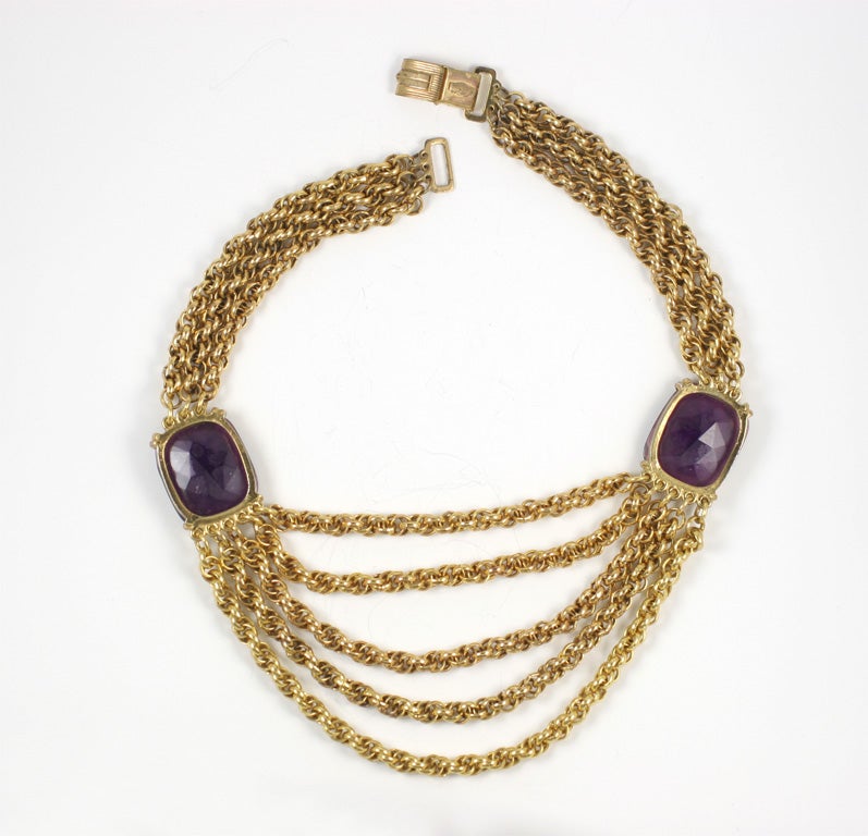 Leo Glass Necklace, Costume Jewelry For Sale at 1stDibs | leo glass jewelry