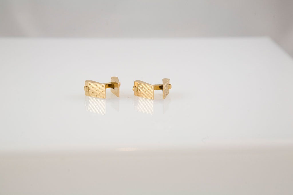 Unique 18K Gold Cuff Links at 1stDibs