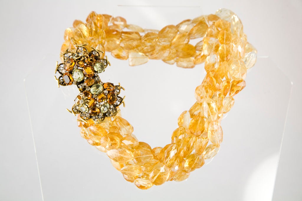 Iradj Moini Multi Strand Citrine Necklace For Sale at 1stDibs