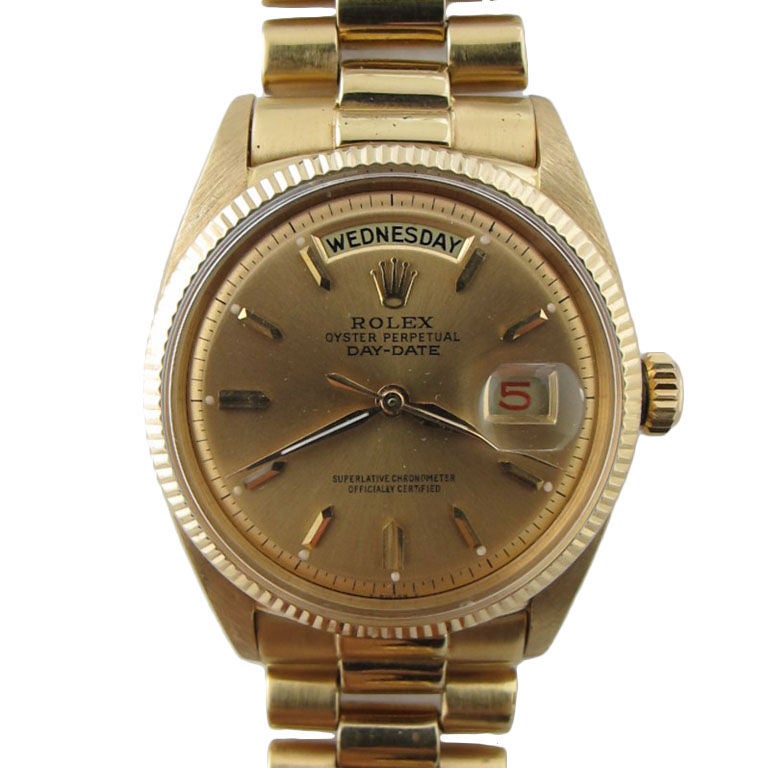Rolex 18K PG Day-Date President ref# 6611 c. 1957 at 1stDibs | rolex ...