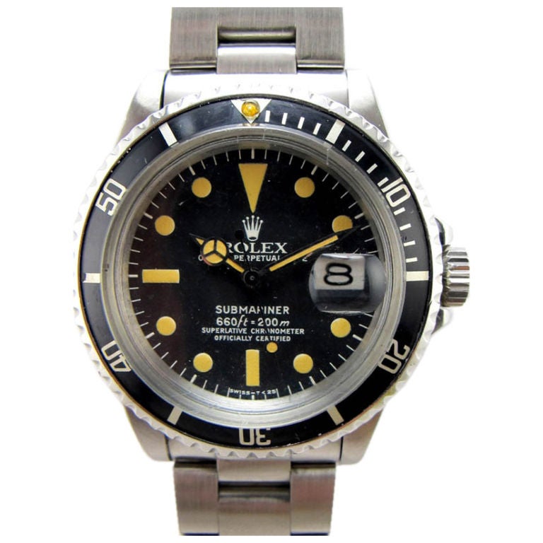 Rolex SS Submariner ref# 1680 serial #3.9 Million c. 1975/76 at 1stDibs
