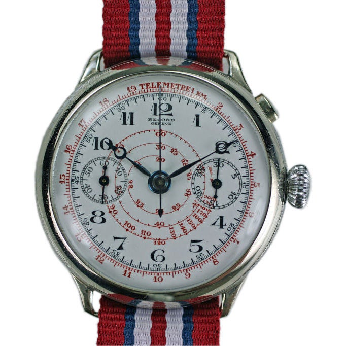 Record Genève One Button Chronograph at 1stDibs