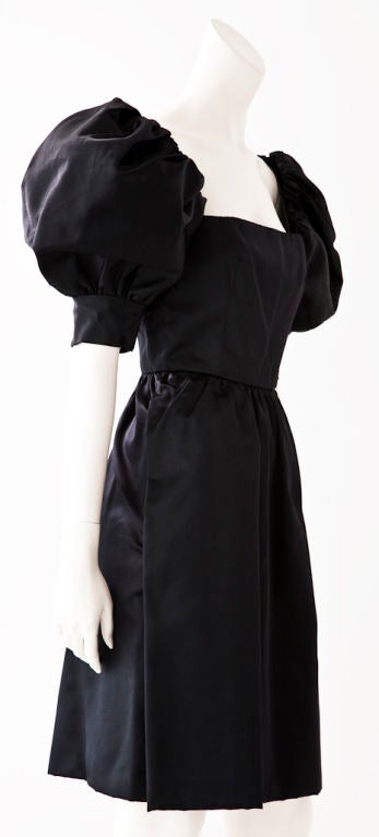 Puff Sleeve Cocktail Dress at 1stDibs | puff sleeve party dress