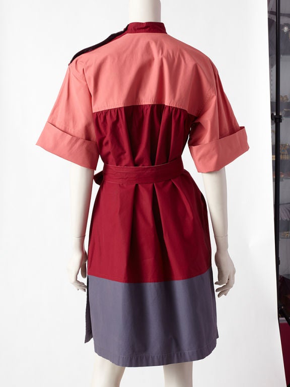 YSL Color Block Dress at 1stDibs