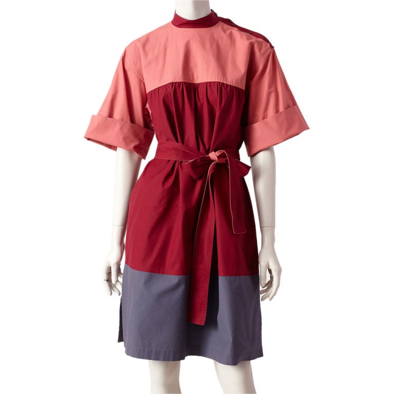 YSL Color Block Dress at 1stDibs