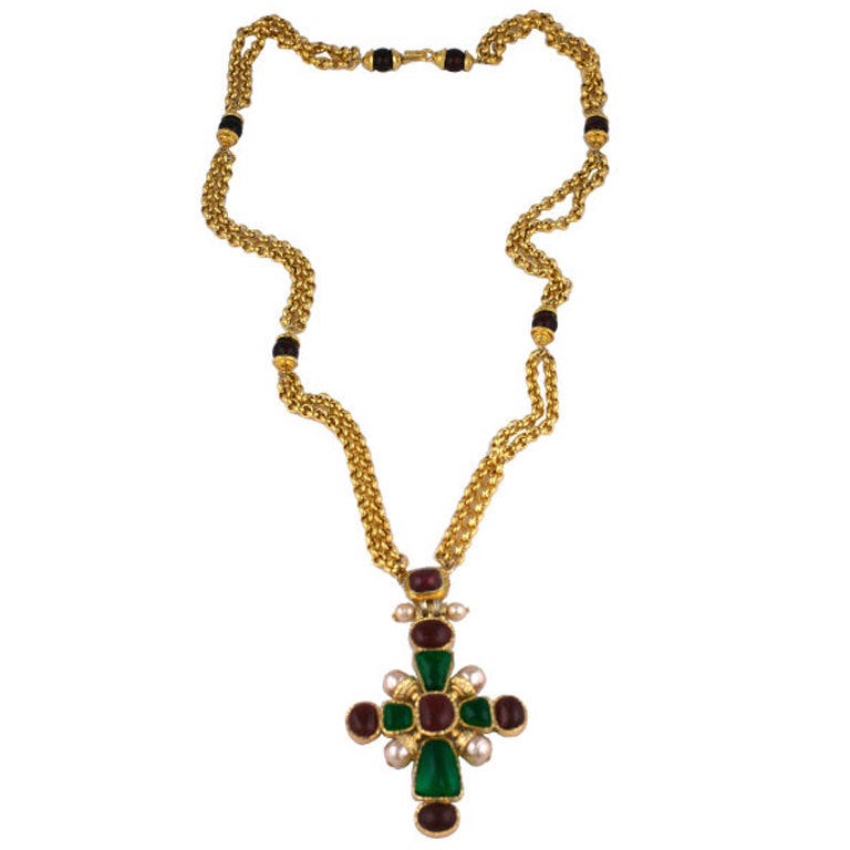 Chanel Byzantine Cross Necklace at 1stDibs | chanel byzantine jewelry ...