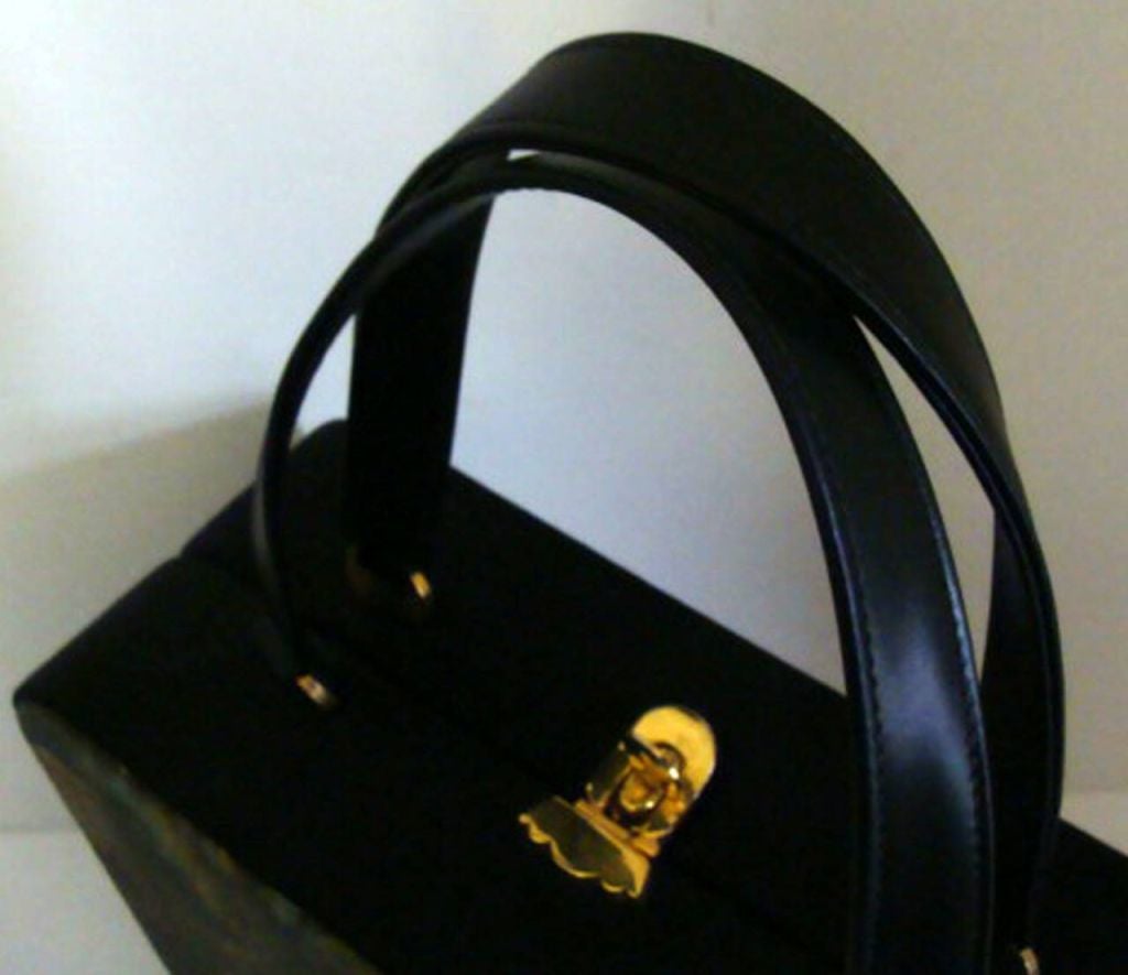 Large Silk Box Purse Evening Bag For Sale at 1stDibs