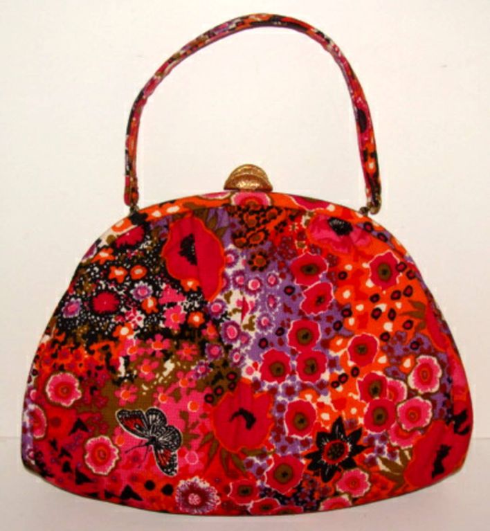 Large Spring Floral Handbag Purse at 1stDibs