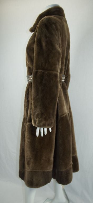 VINTAGE 1970 I. MAGNIN NUTRIA FUR COAT For Sale at 1stDibs