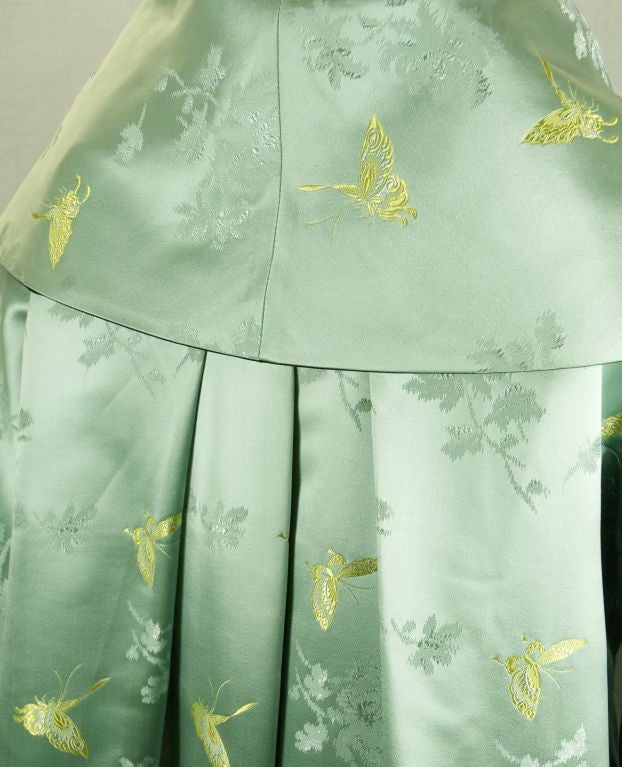 VINTAGE 1950 EXTRAORDINARY SATIN REVERSIBLE SWING DUSTER COAT For Sale ...