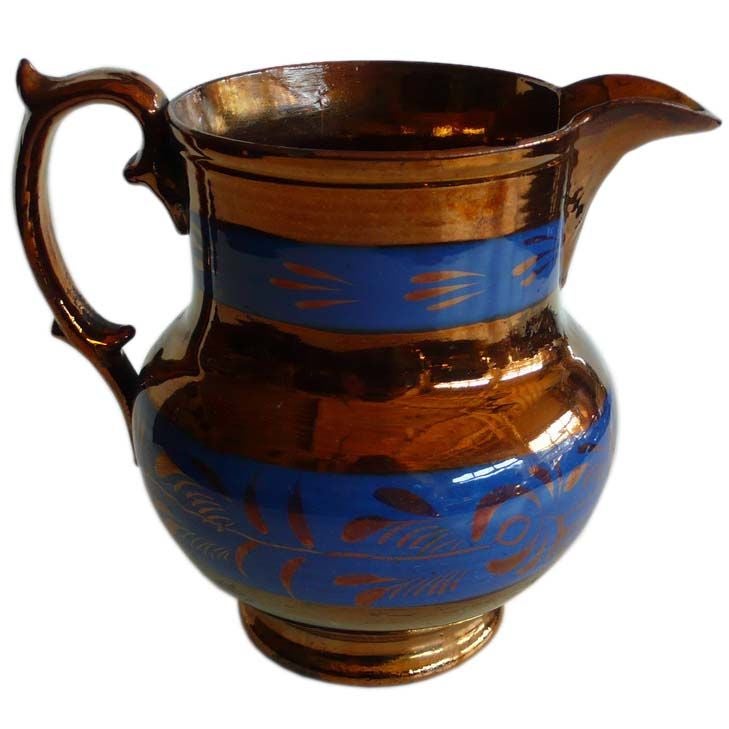 Copper Lustre Pitcher at 1stDibs