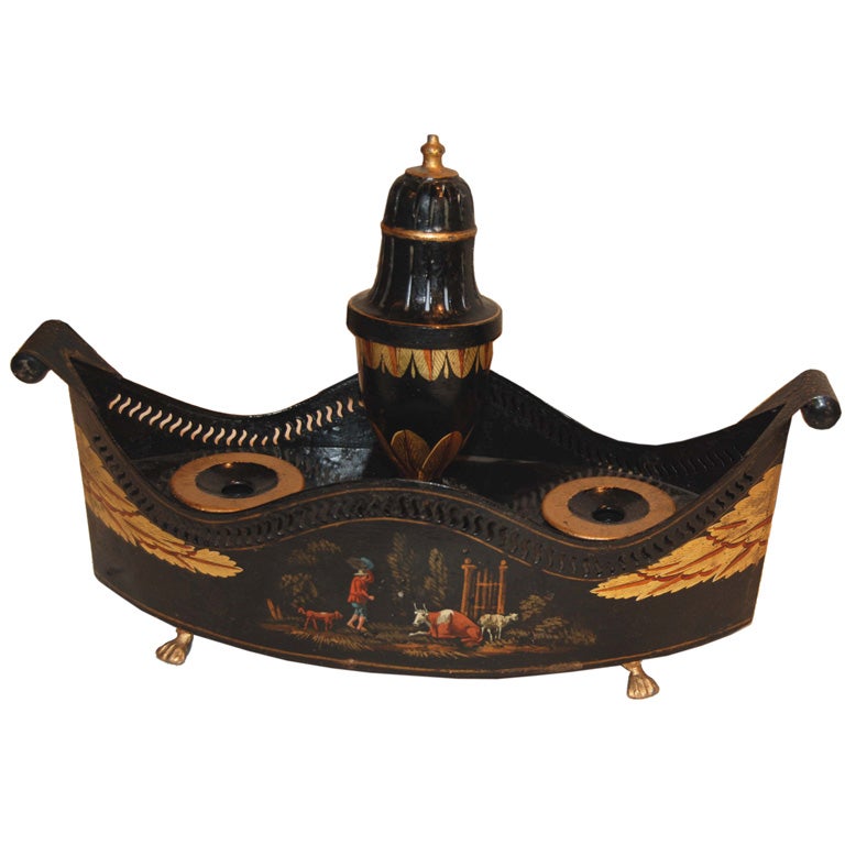 19th c. Tole Encrier at 1stDibs