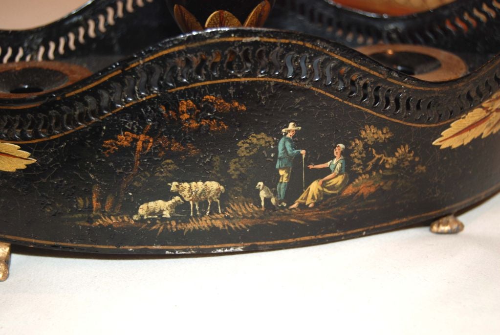 19th c. Tole Encrier at 1stdibs