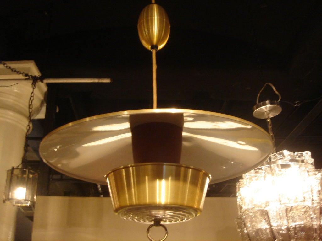 Lightolier Adjustable Height Brass Light Fixture at 1stDibs