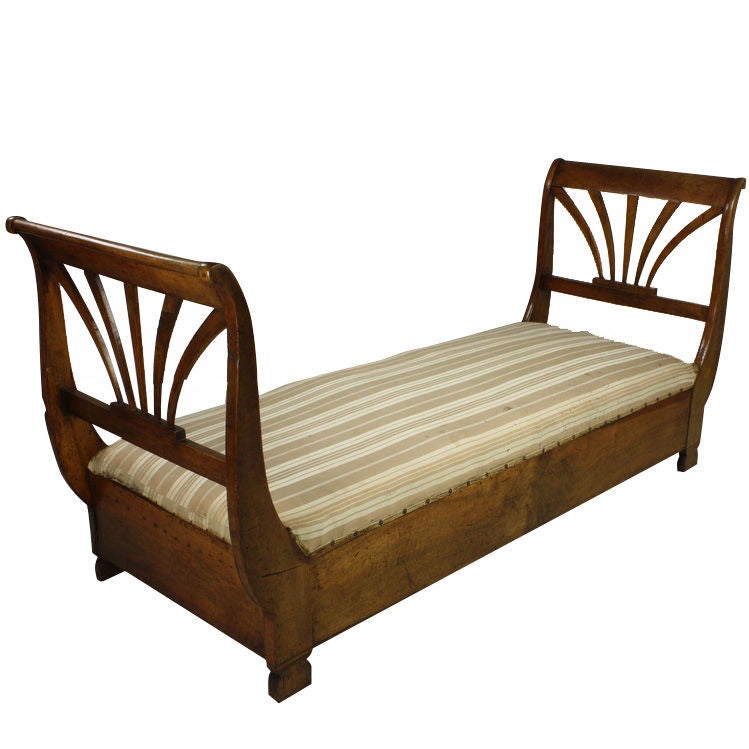 Antique French Walnut Daybed at 1stDibs