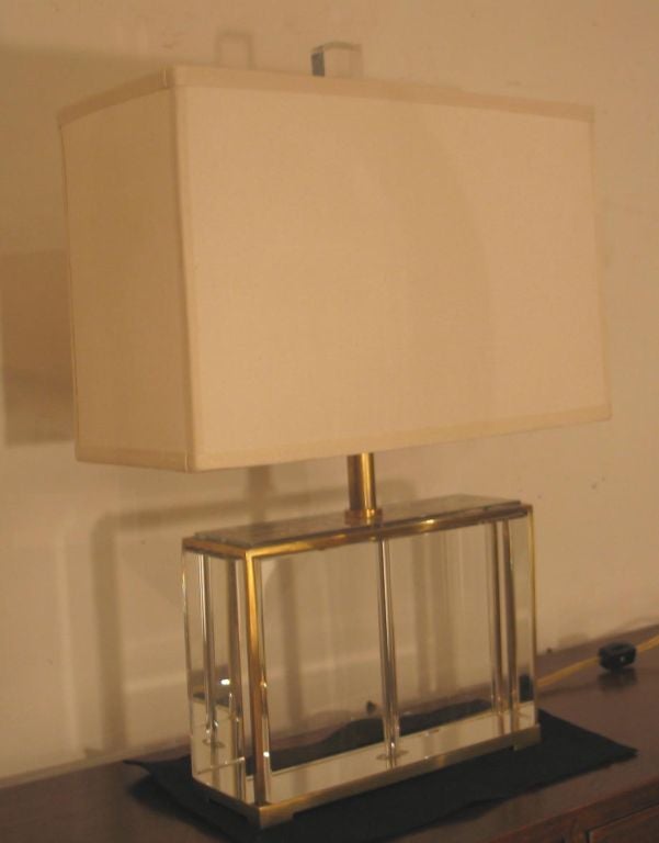 2 Pairs of Solid Crystal Table Lamps at 1stDibs