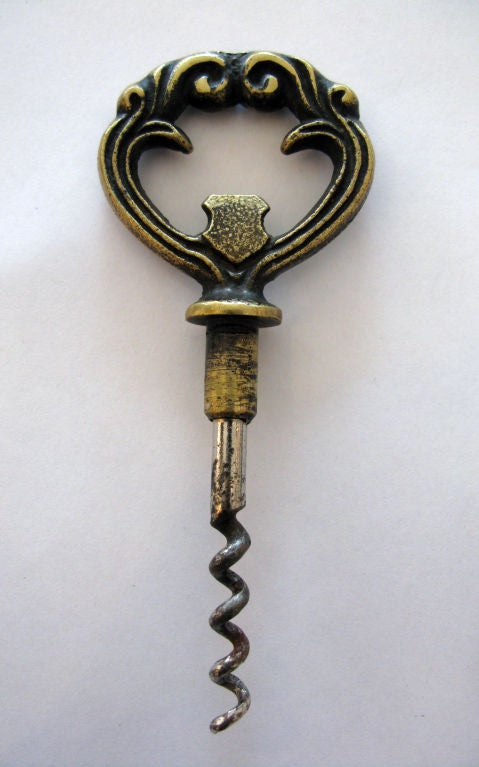 Vintage German Skeleton Key Cork Screw at 1stDibs
