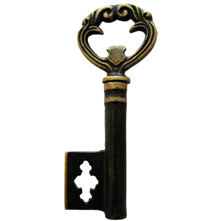 Vintage German Skeleton Key Cork Screw at 1stDibs