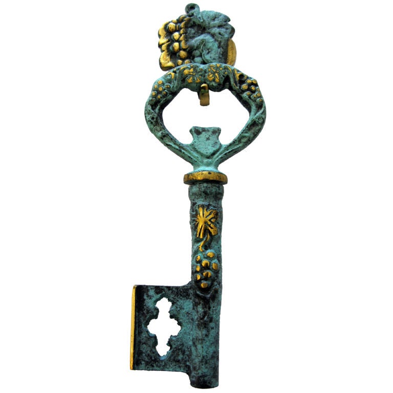 Vintage German Skeleton Key Cork Screw at 1stDibs