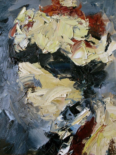 An Expressive American 1950s Abstract Expressionist Oil Painting of a ...