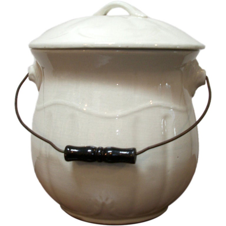 19TH C. IRONSTONE SLOP POT W/HANDLE at 1stDibs | slop jar vs chamber ...