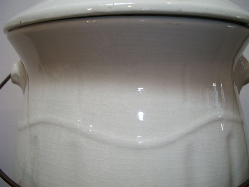 19TH C. IRONSTONE SLOP POT W/HANDLE at 1stDibs | slop jar vs chamber ...