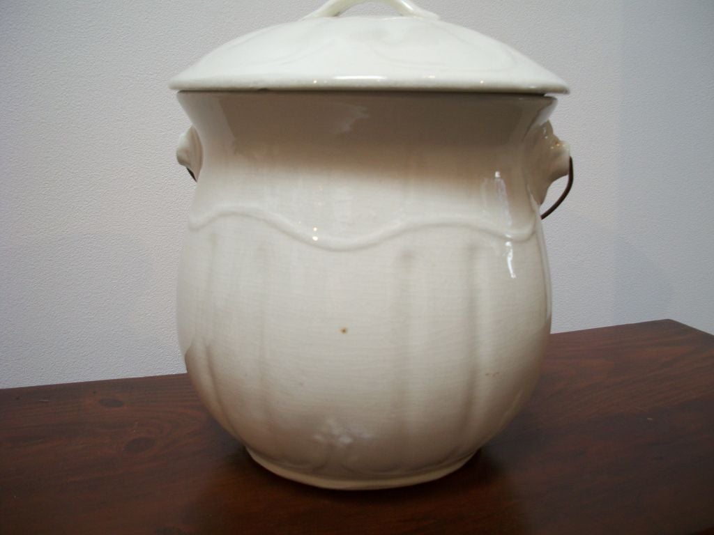 19TH C. IRONSTONE SLOP POT W/HANDLE at 1stDibs | slop jar vs chamber ...