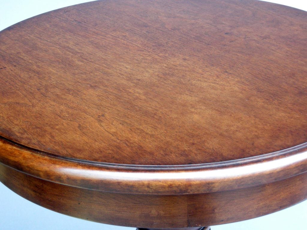 Custom Walnut Wood Beehive Side Table With Cascading Concentric Circle ...