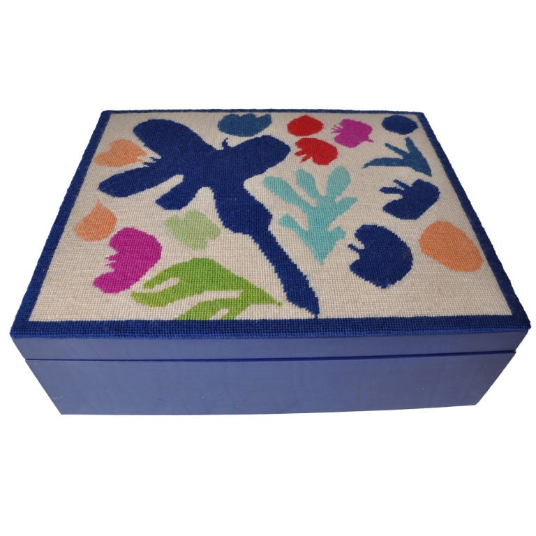 Needlepoint Box - Matisse at 1stDibs