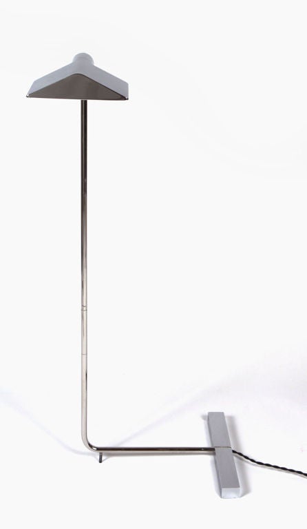 Minimalist Polished Chrome Reading Lamp by Cedric Hartman at 1stDibs