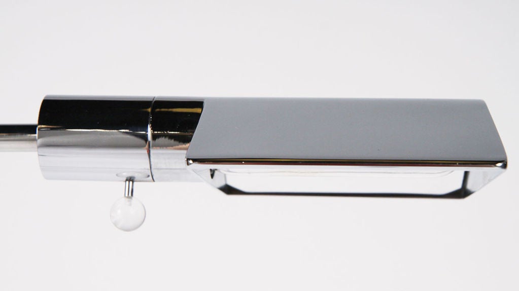 Minimalist Polished Chrome Reading Lamp by Cedric Hartman at 1stDibs