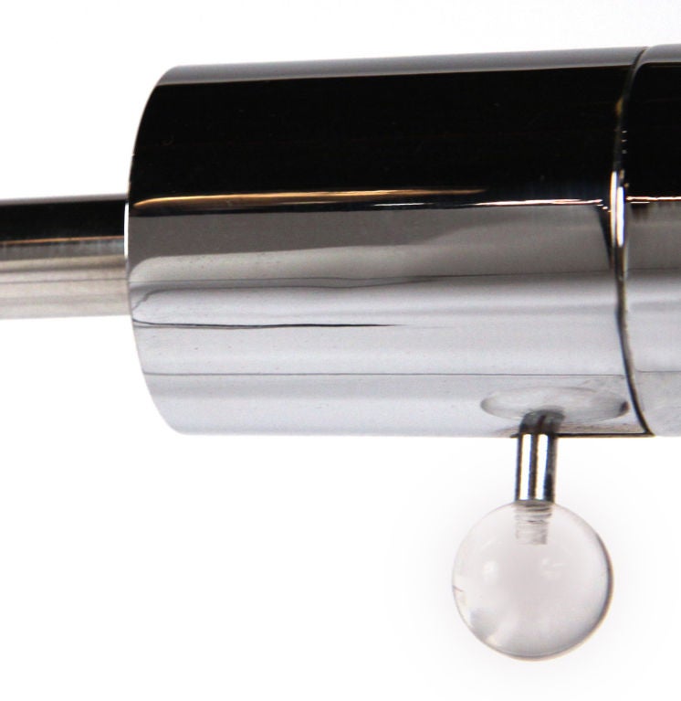 Minimalist Polished Chrome Reading Lamp by Cedric Hartman at 1stDibs