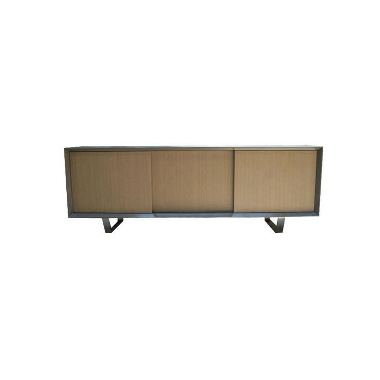 M/n Sliding Door Console For Sale at 1stDibs