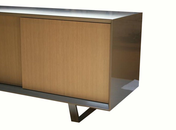 M/n Sliding Door Console For Sale at 1stDibs