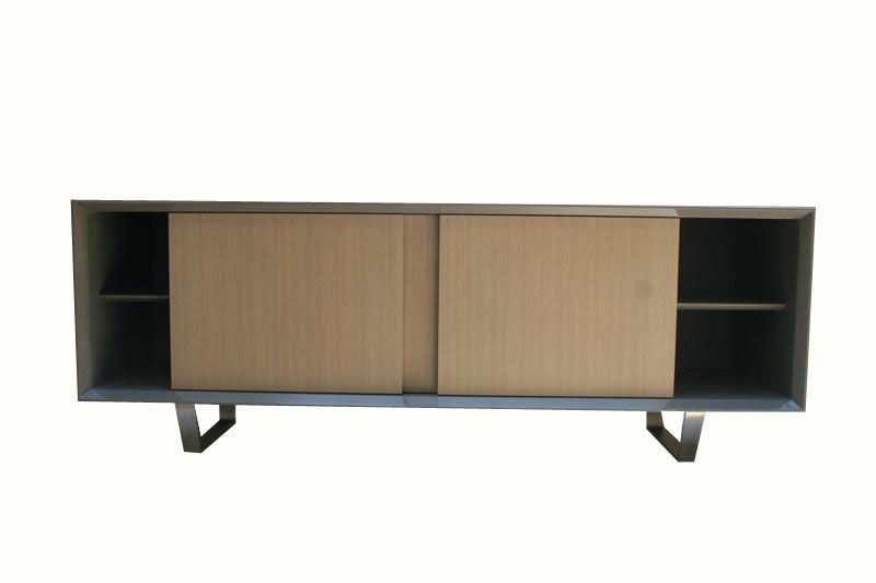M/n Sliding Door Console For Sale at 1stDibs