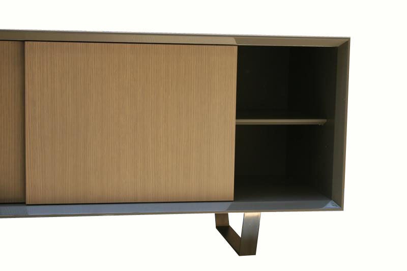 M/n Sliding Door Console For Sale at 1stDibs