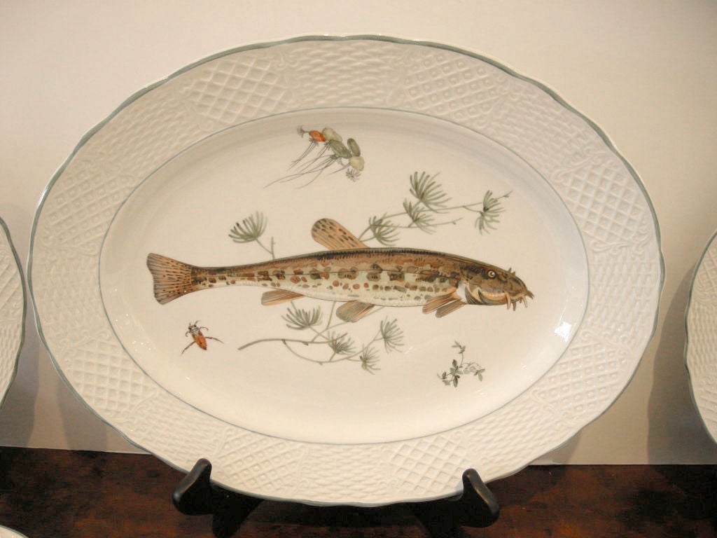 Nine pieces of Simpson's China ( Fish Set.) at 1stDibs