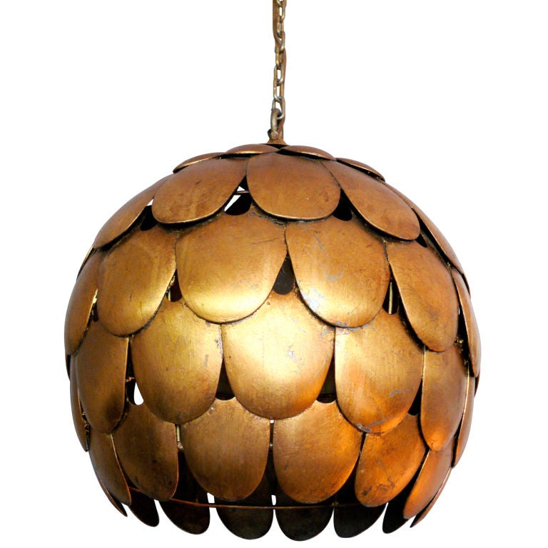 Scalloped Ceiling Light at 1stDibs